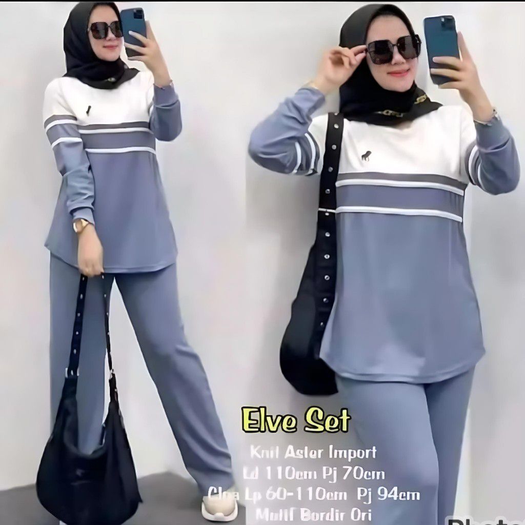 Jual ONE SET TERBARU ELVE POLO//SETELAN DEWASA MODEL TERBARU VIRAL 2025 | Shopee Indonesia