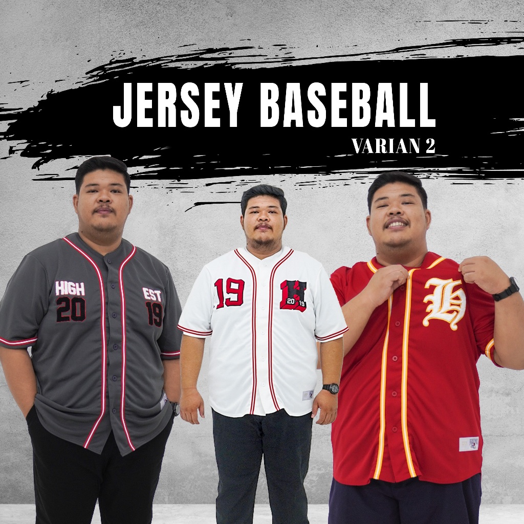 Jual KEMEJA BASEBALL HIGHEST ALL VARIAN 2XL - 7XL | Shopee Indonesia