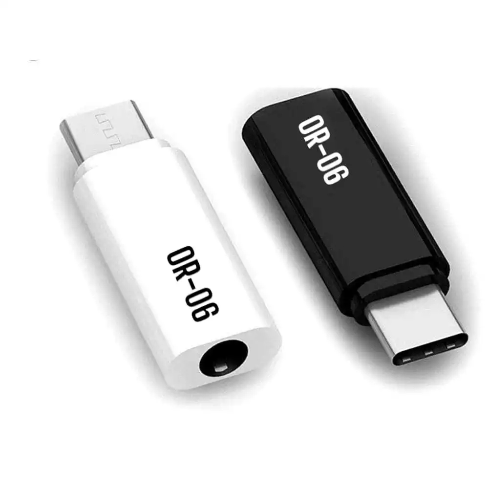 Jual SAMBUNGAN KABEL HEADSET TIPE C OTG AUX 3.5MM TO TYPE C OR-06 ...