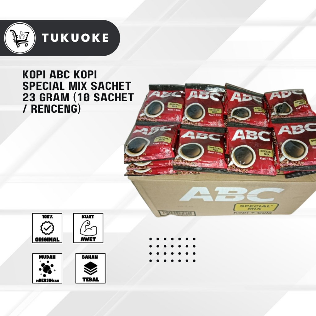 Jual KOPI ABC KOPI SPECIAL MIX SACHET 23 GRAM (10 SACHET / RENCENG ...