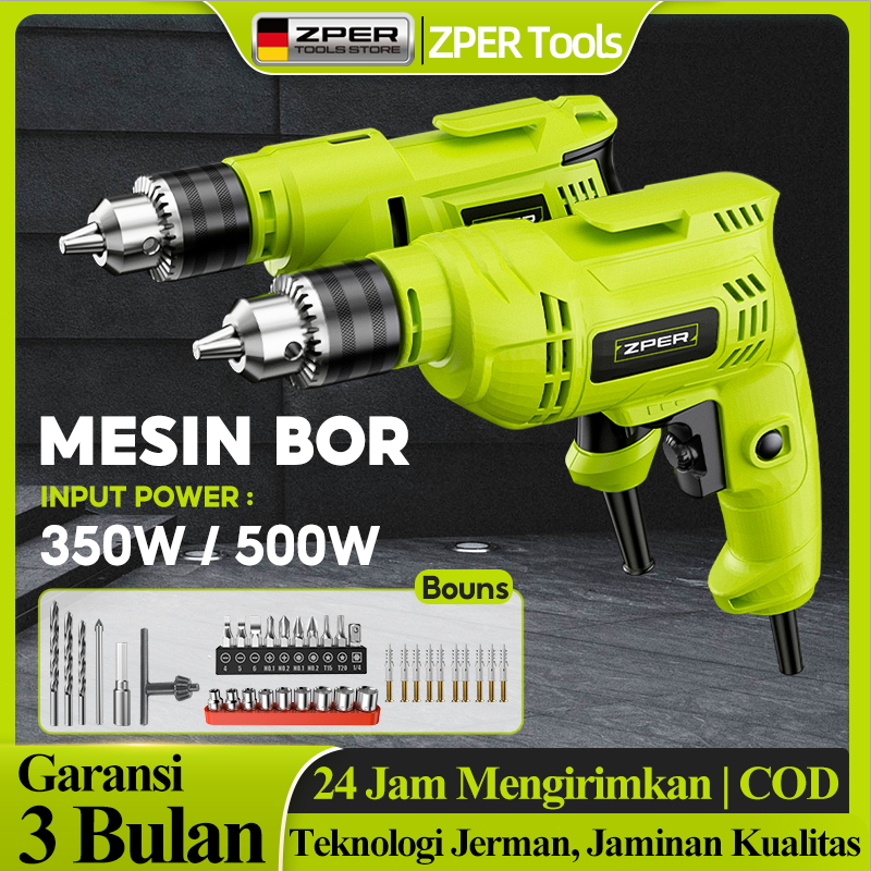 Jual ZPER Mesin Bor 500W Listrik Bolak Bali Hand Electric Drill Berlaku ...