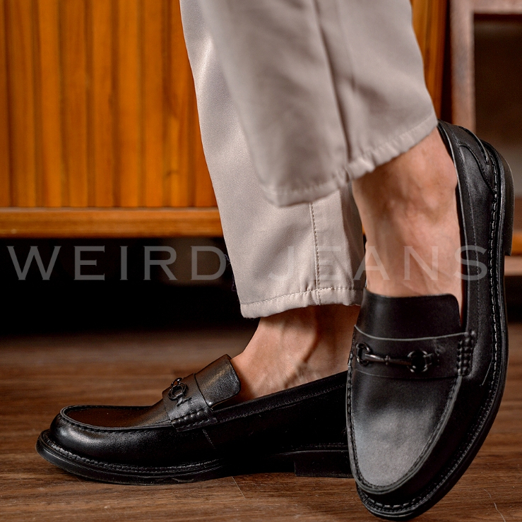 Jual Weird Jeans - Oxford Loafers Black Dan Brown Sepatu Pria Formal ...