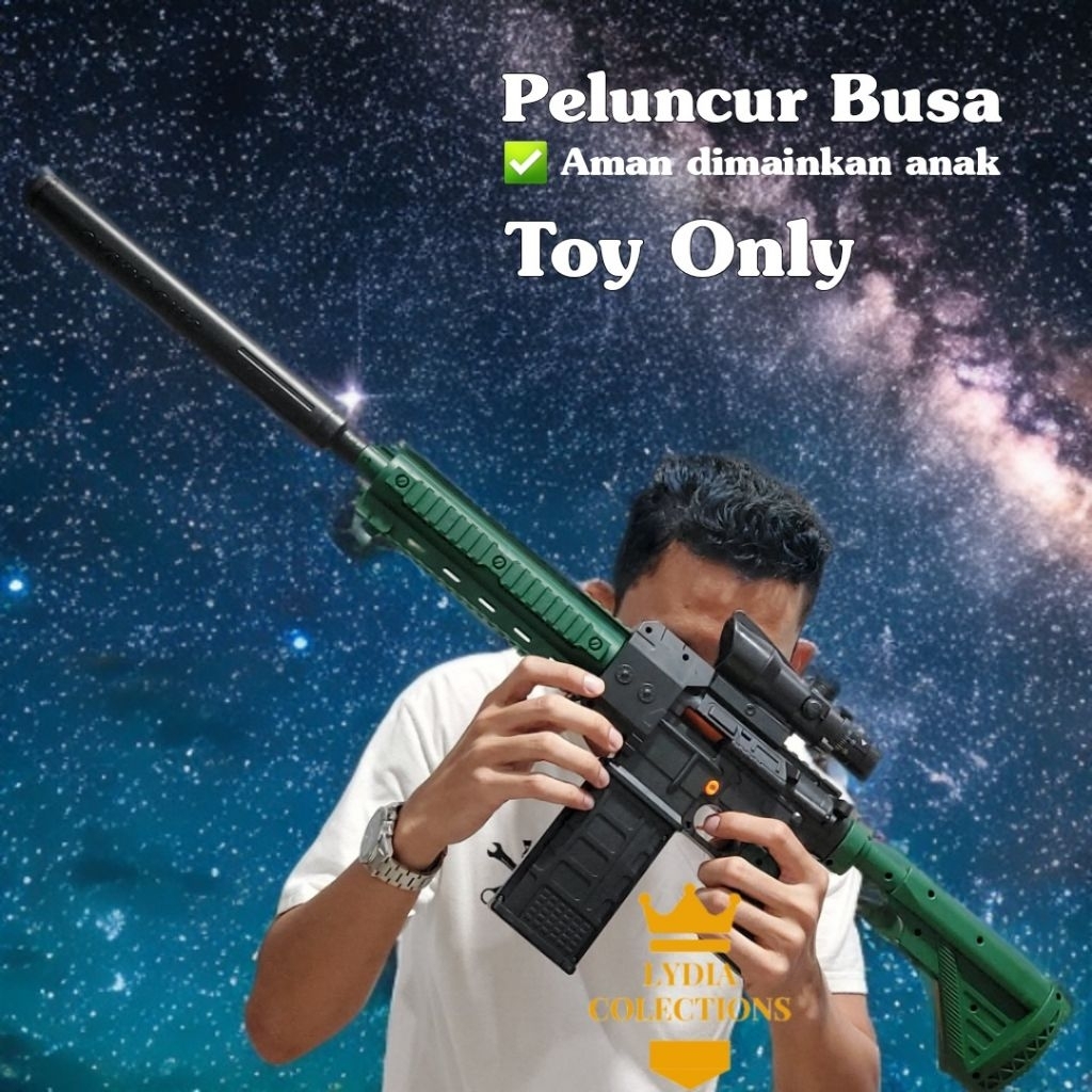 Jual Mainan Peluncur Busa Auto Soft Bullet Toy Only | Shopee Indonesia