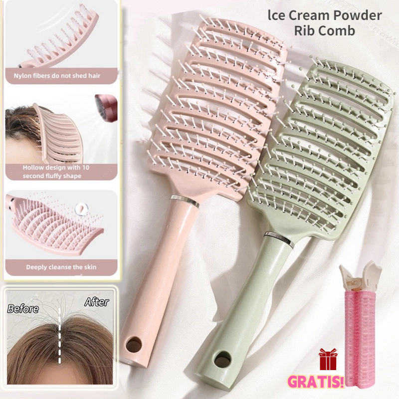 Jual Sisir Rambut Wanita Fluffy&3D - Anti Kusut Anti Statis - Sisir ...