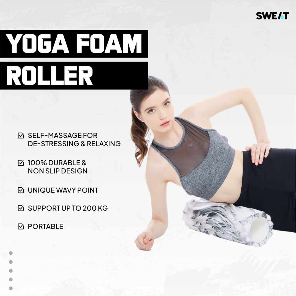 Jual SWEAT - Yoga Foam Roller | Foam Roller Pilates - Massage Roller ...