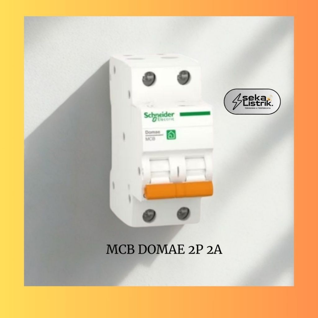 Jual MCB Schneider DOMAE 2 phase / 2P 2A - ORIGINAL | Shopee Indonesia