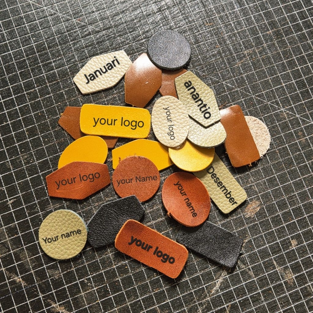 Jual LABEL KULIT, LABEL NAMA, TAG HARGA, LOGO MEREK | Shopee Indonesia