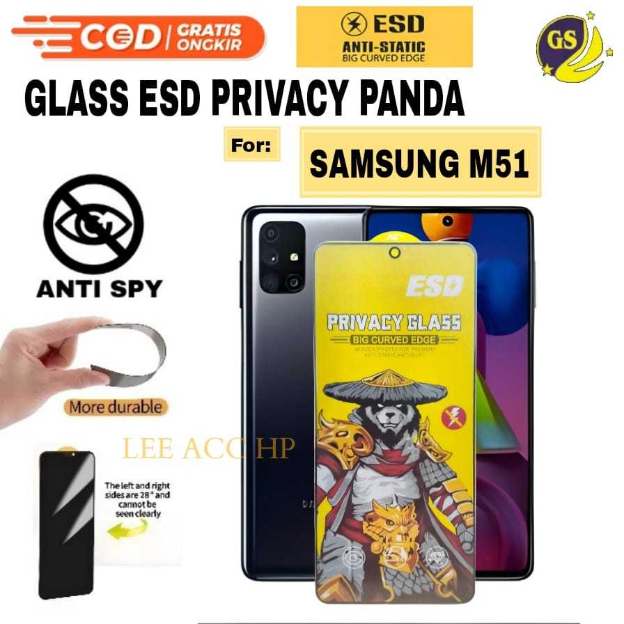 Jual TEMPERED GLASS ANTI SPY ANTI STATIC ESD PANDA SAMSUNG M10/M11/M12/M13/M14/M21/M30S/M31/M31S ...