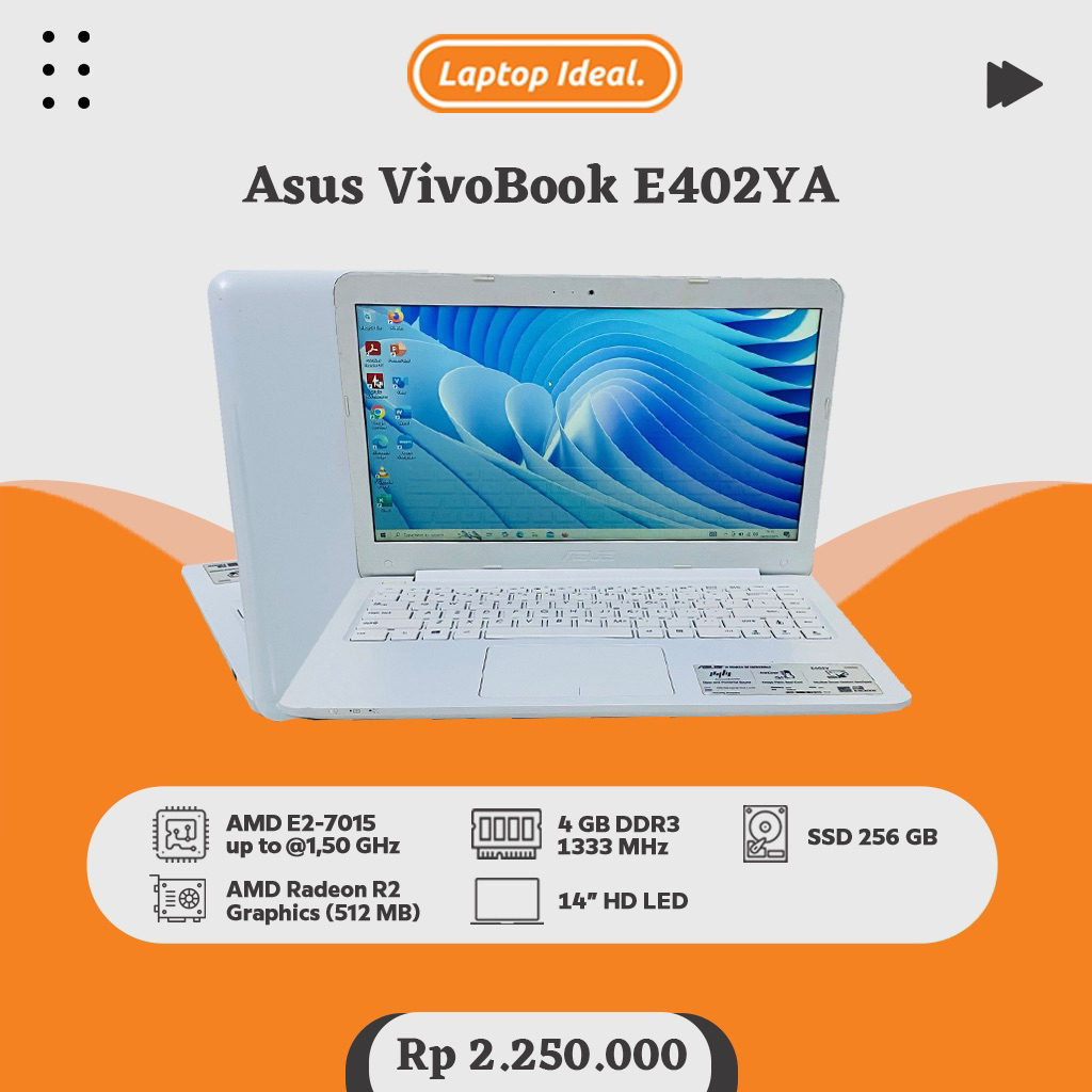 Jual ASUS VivoBook E402YA (2019) SLIM RAM 4GB SSD 256 GB AMD Graphics ...