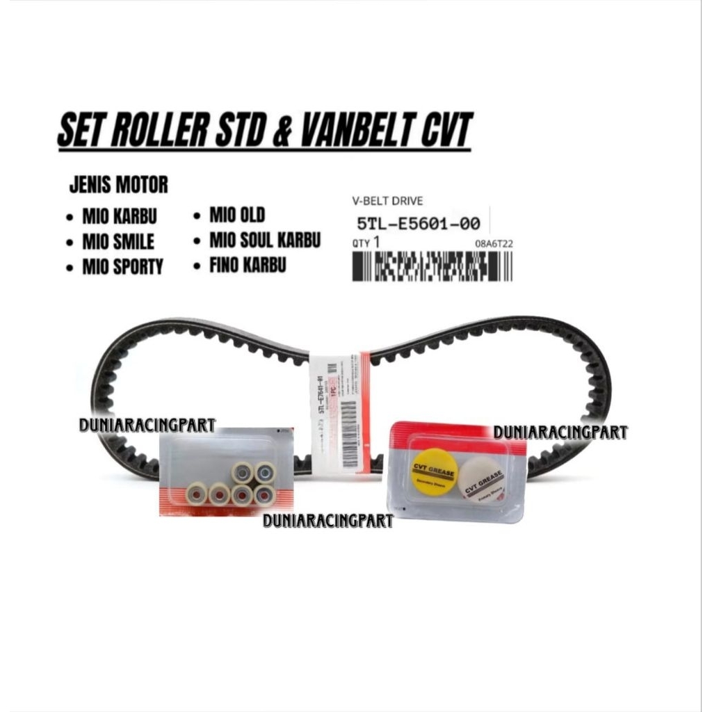 Jual Vanbelt Roller Gemuk Mio Lama Mio Soul Mio Sporty Mio Smile Fino Karbu Nouvo 5TL | Shopee ...
