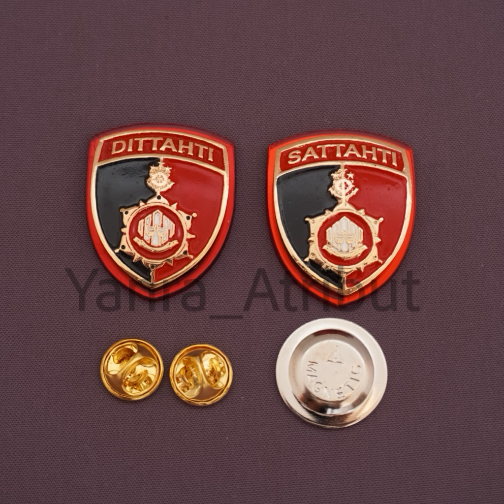 Jual Pin Logo Sat Tahti Dit Tahti Penjaga Tahanan Polri Magnet Paku ...