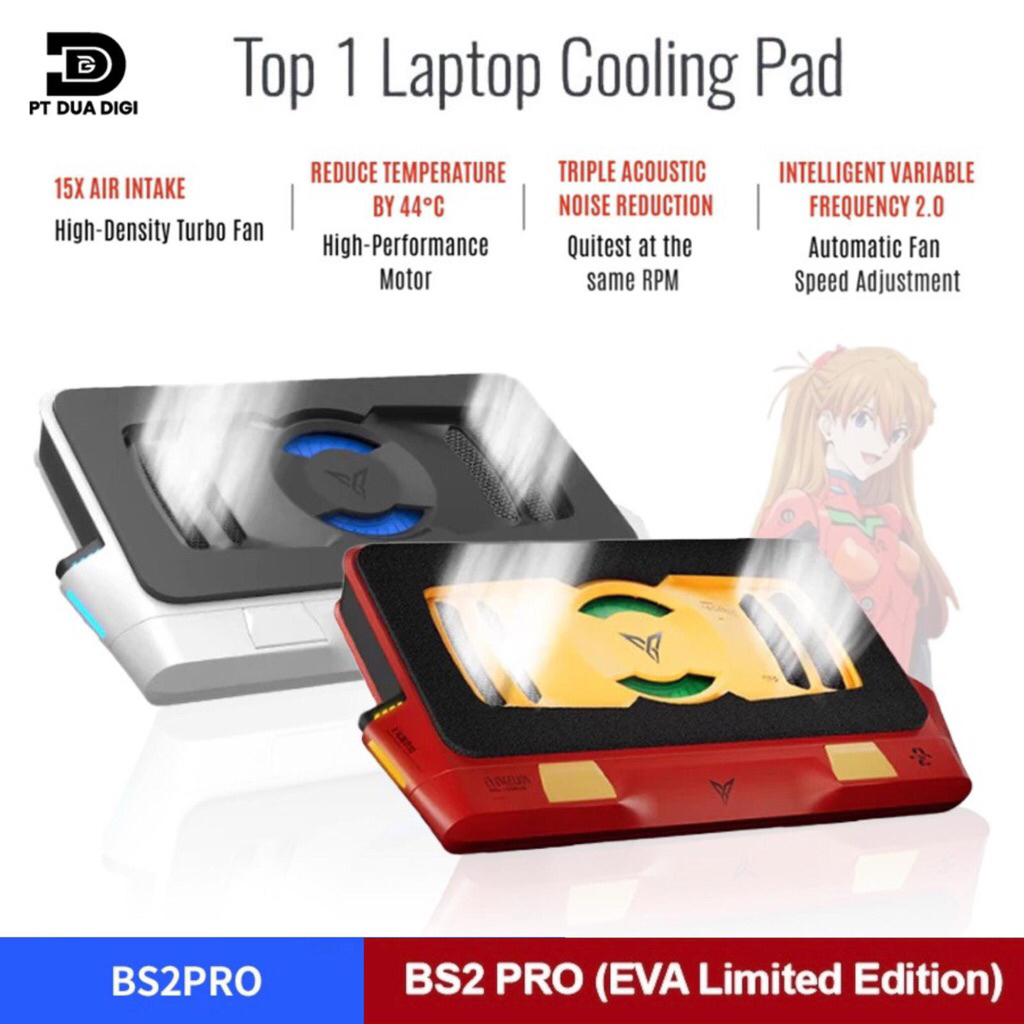 Jual Flydigi BS2 Pro Laptop Cooling Pad RGB Wind-Pressure Closed-Loop Turbo-Fan with MAX 4000RPM ...