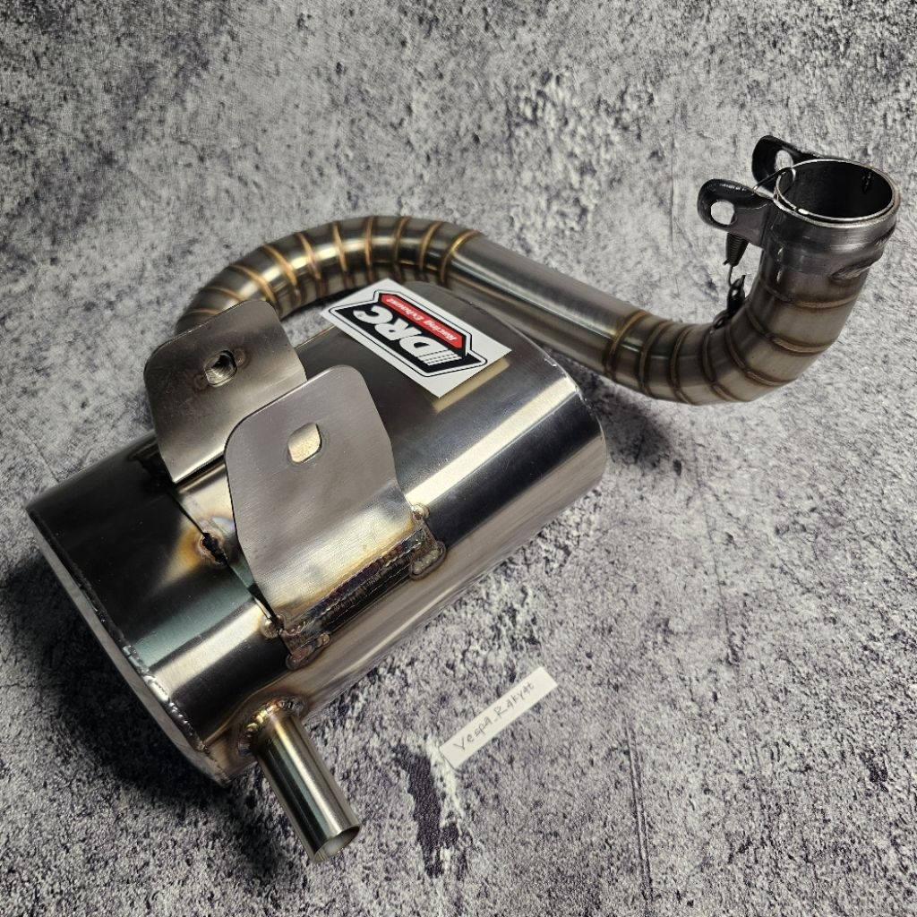 Jual Knalpot Vespa DRC Racing Stainless Vespa Super Sprint Px Excel 150cc Standar Racing Harian ...