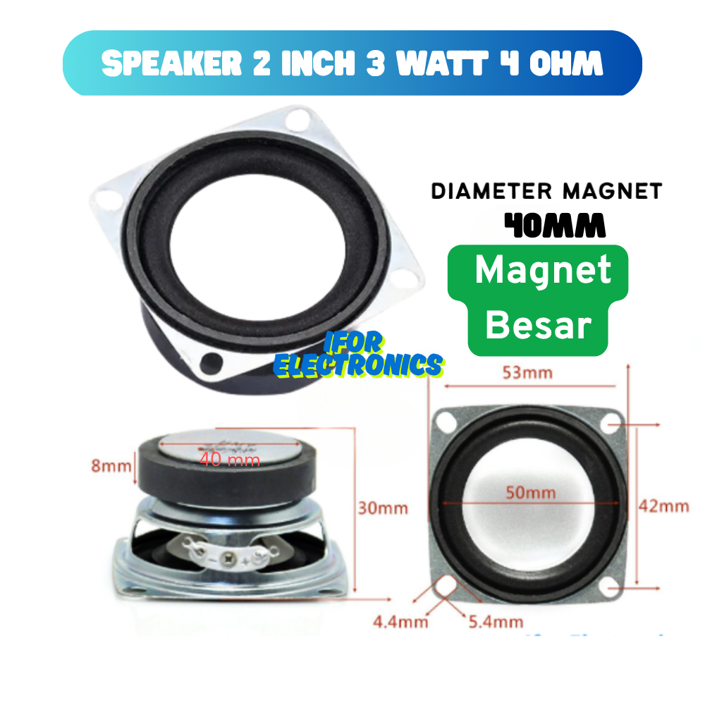 Jual SPEAKER 2 INCH MAGNET BESAR 4 OHM 3 WATT FULLRANGE PUTIH DENGAN KUPING | Shopee Indonesia