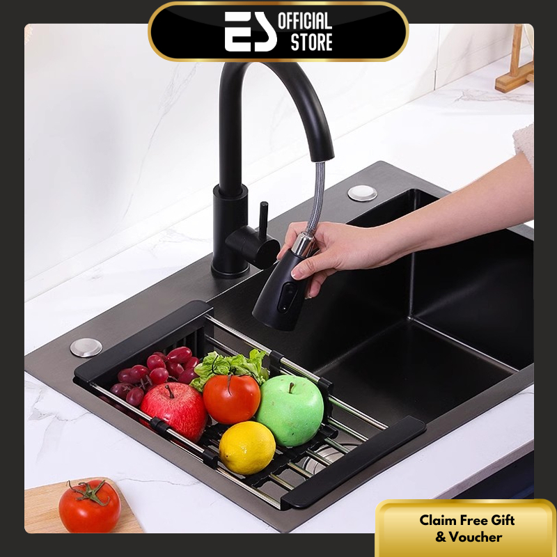 Jual [Spesial Live] ES Kitchen Sink Wastafel Stainless Steel Bak ...