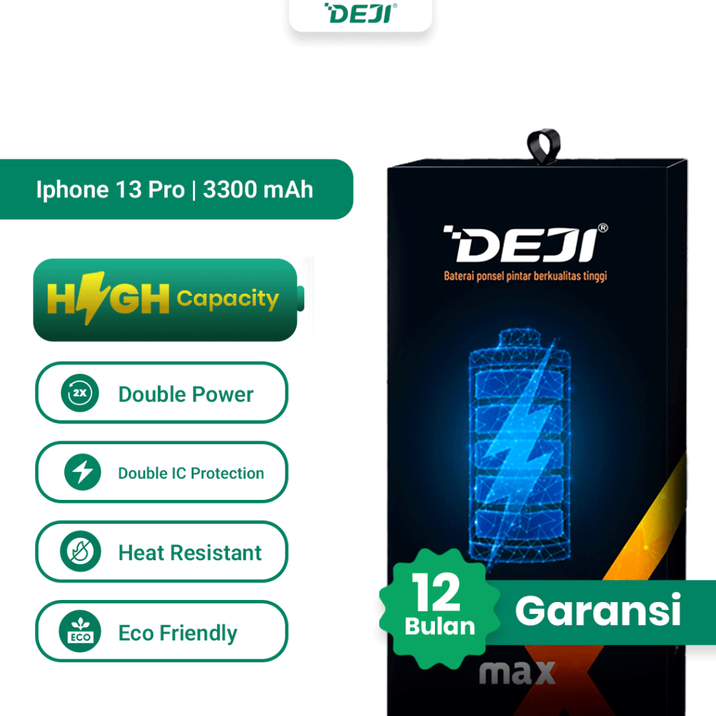 Jual DEJI Baterai iPhone 13 Pro Li-ion 3300mAh 4.35V High Capacity ...