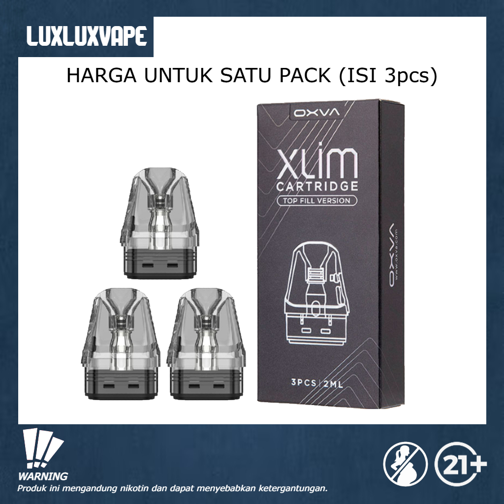 Jual Cartridge Xlim Top Fill Pack Authentic by Oxva | Shopee Indonesia