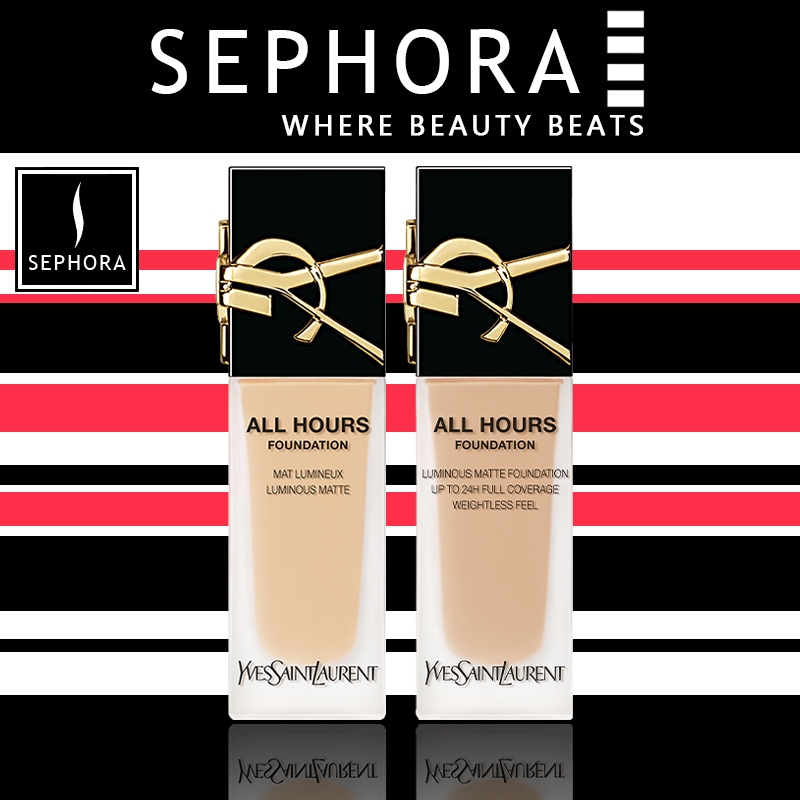 Jual SEPHORA【100% Original】YSL All Hours Foundation Natural Luminous Matte Finish Foundation 24H ...