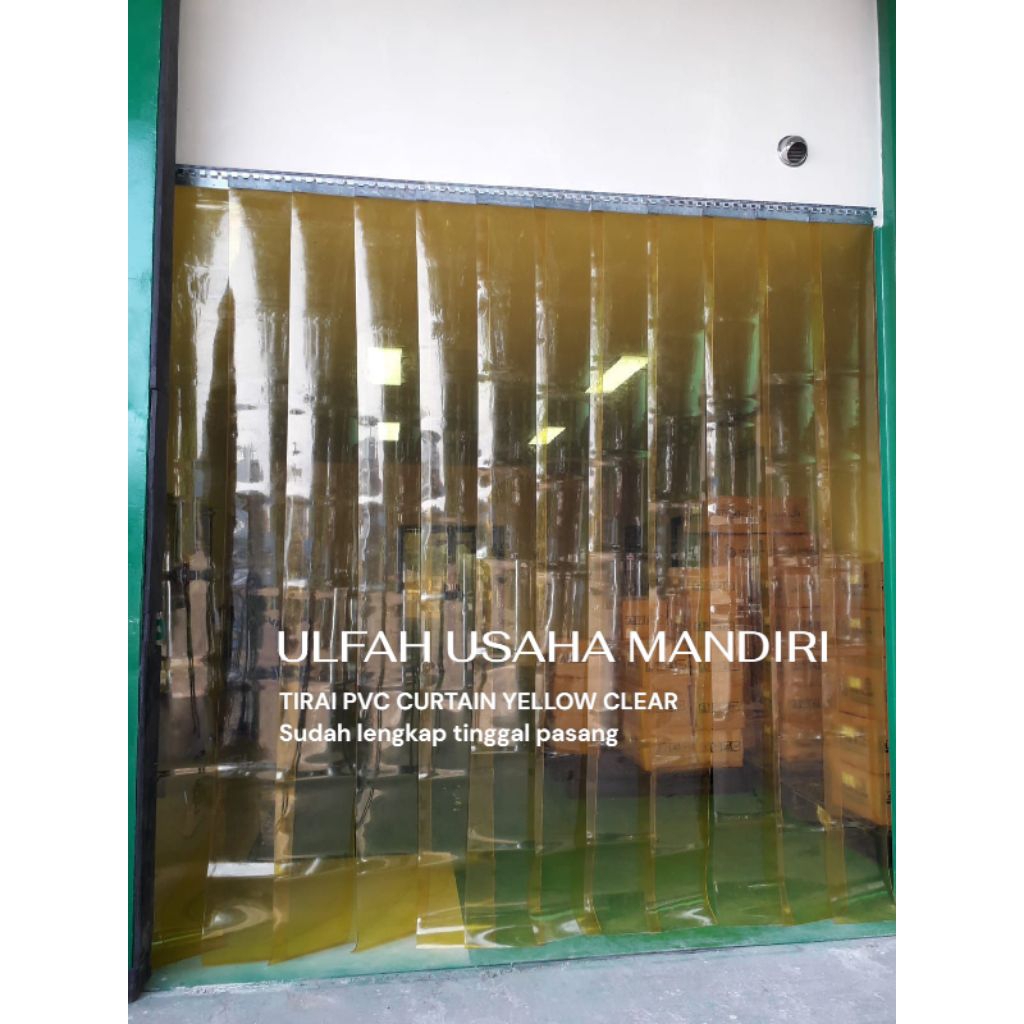 Jual TIRAI PVC CURTAIN YELLOW CLEAR KOMPLIT UK. LEBAR :1MTR X TINGGI ...