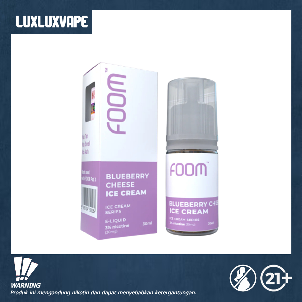 Jual Liquid Foom Blueberry Cheese Ice Cream Salt 30ml Authentic by Foom ...