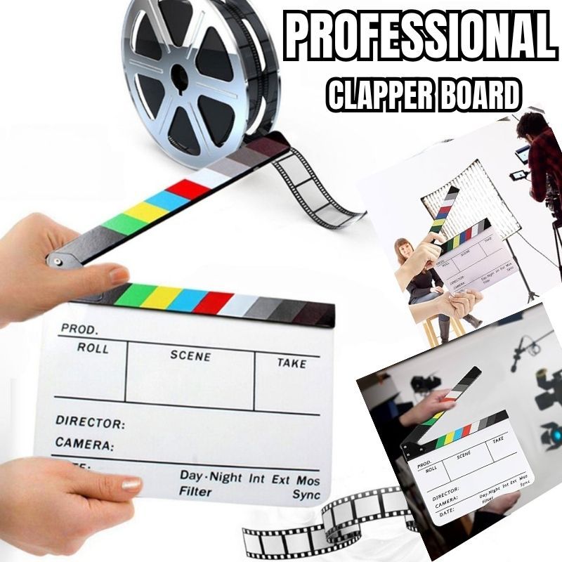 Jual Papan Action Professional Clapper Board Colorful Acrylic | Shopee ...