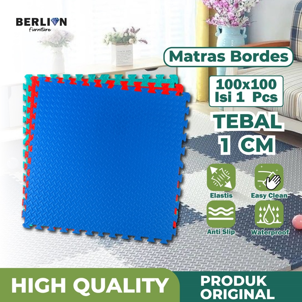 Jual Matras Puzzle BORDES 100 x 100 Tbl 1 Cm isi 1 Pcs / Eva Matras ...