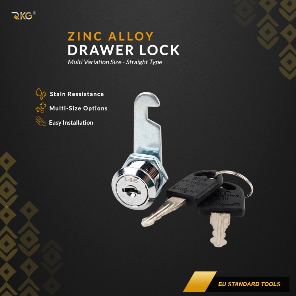 Jual Kunci Laci Camlock Arsip Loker File Cabinet Straight Cam Lock ...