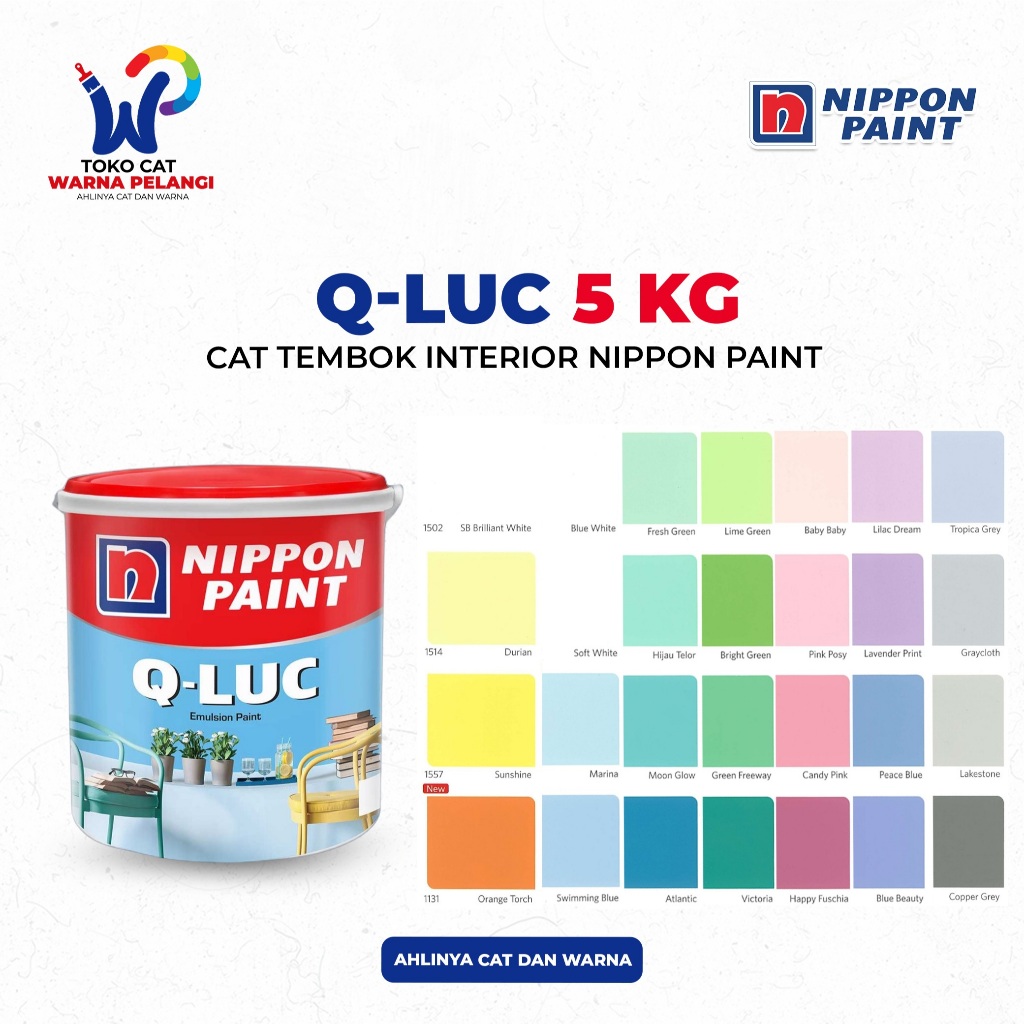 Jual Cat Tembok Interior Q-LUC Nippon Paint 5 Kg Cat Interior Tembok ...
