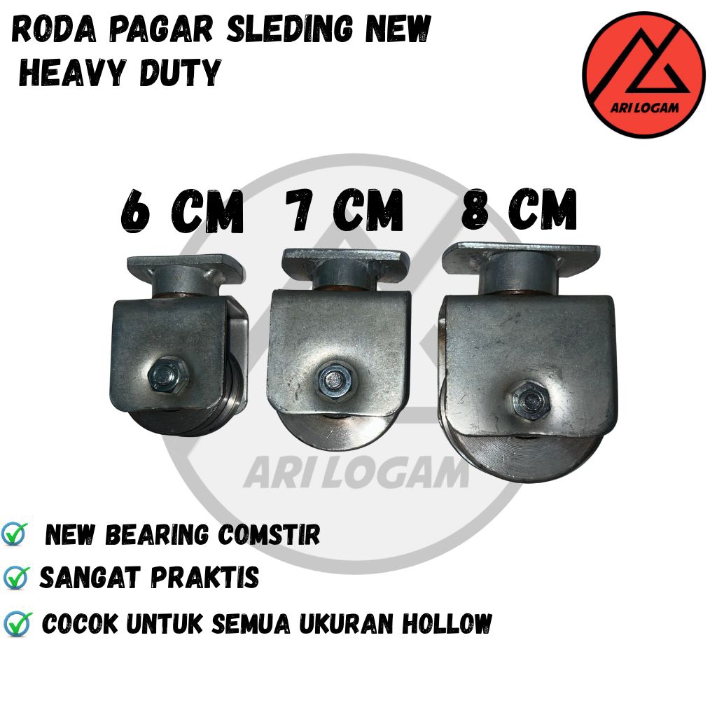 Jual (NEW) RODA SLEDING NEW HEAVY DUTY UKURAN 6, 7 DAN 8 | Shopee Indonesia