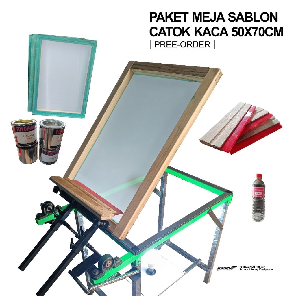 Jual PAKET MEJA SABLON PLASTIK - MEJA CATOK SERBAGUNA | Shopee Indonesia