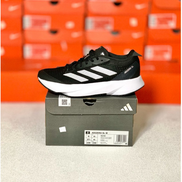 Jual SEPATU ADIDAS ADIZERO SL BLACK WHITE ORIGINAL (HQ1342) | Shopee ...