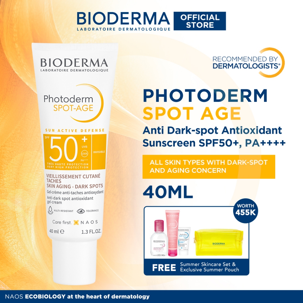 Jual Bioderma Photoderm Spot Age SPF50+ PA++++ 40 ml - Anti Dark-Spot Antioxidant Sunscreen ...