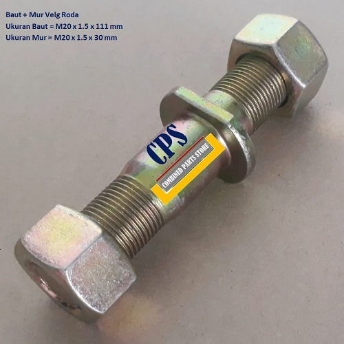 Jual Baut + Mur Velg Roda - Rim Bolt Untuk Unit Alat Berat Wheel Loader ...