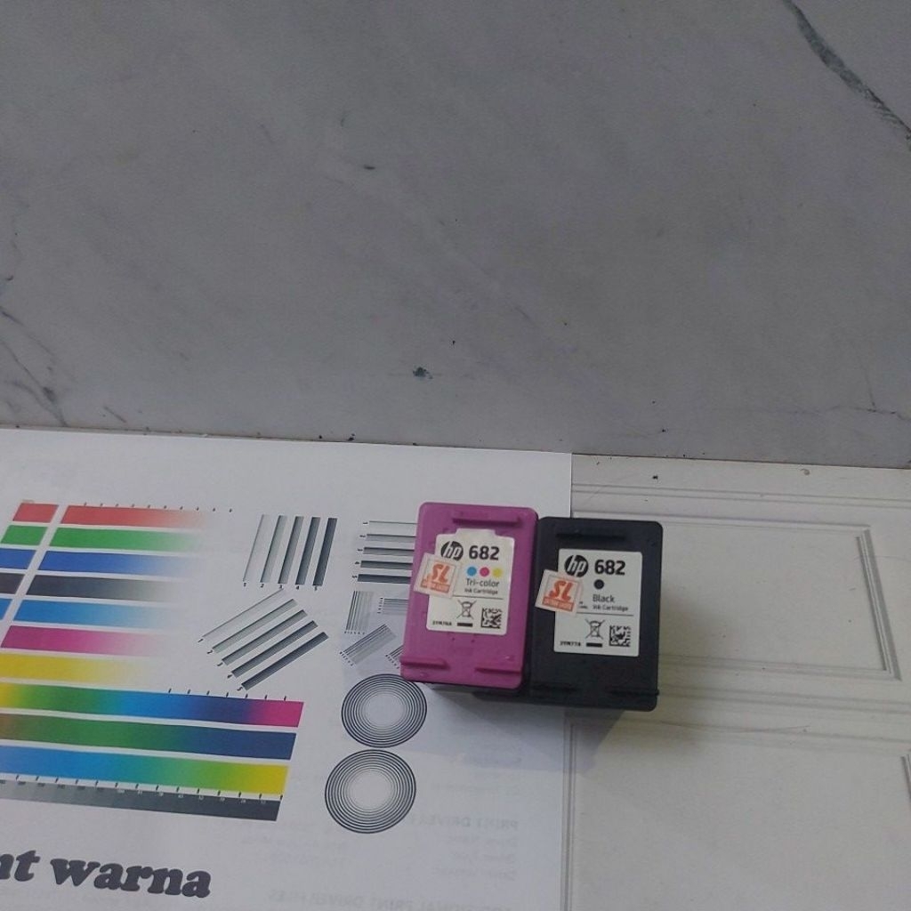 Jual TINTA HP 682 BLACK & COLOR RECIKEL SIAP PAKAI GARANSI HASIL ...