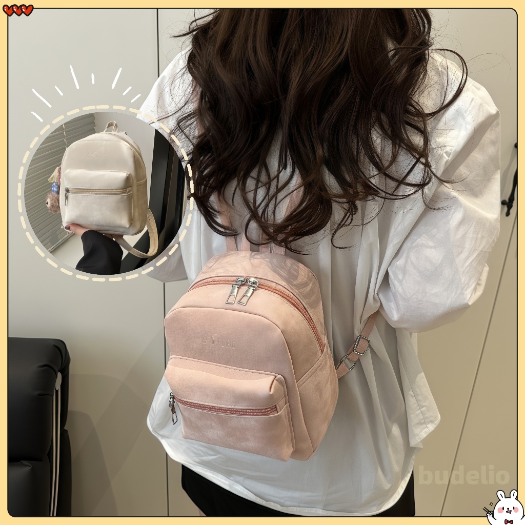 Jual [COD] Mini Lucu Tas Ransel Wanita/Ins Pink Tas Sekolah/Korea Style ...