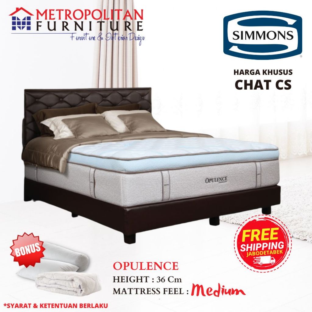 Jual Kasur Springbed Simmons Opulence Kasur Spring bed Matrras | Shopee ...