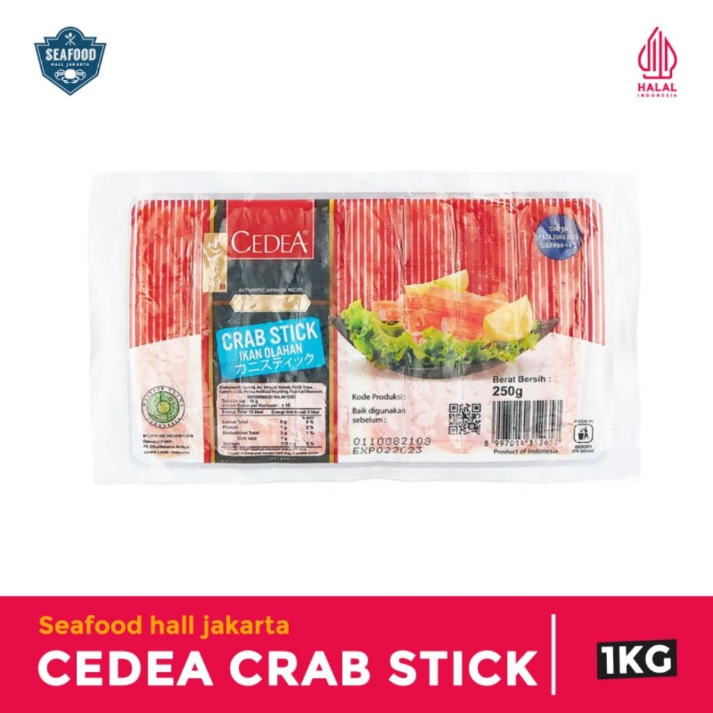 Jual CEDEA Crab Stick - Stik Kepiting Olahan 1pack | Shopee Indonesia