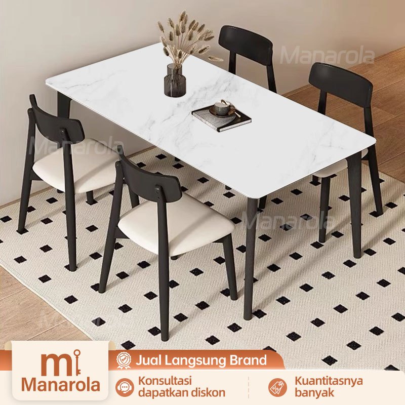 Jual MANAROLA-Meja makan kayu solid/meja persegi panjang rumah tangga ...