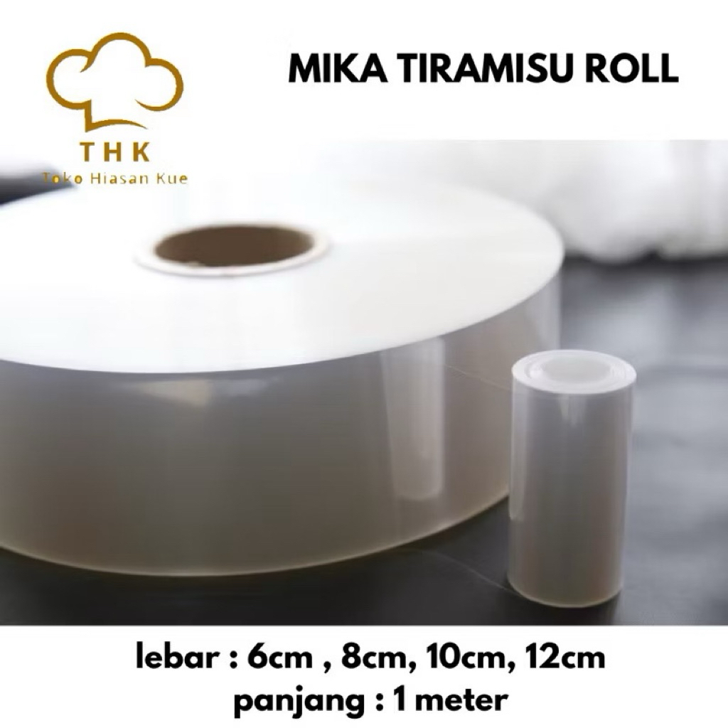 Jual MKP-TB-1M Mika Roll Tebal Pinggiran Kue Tiramisu (1 meter/roll) | Shopee Indonesia