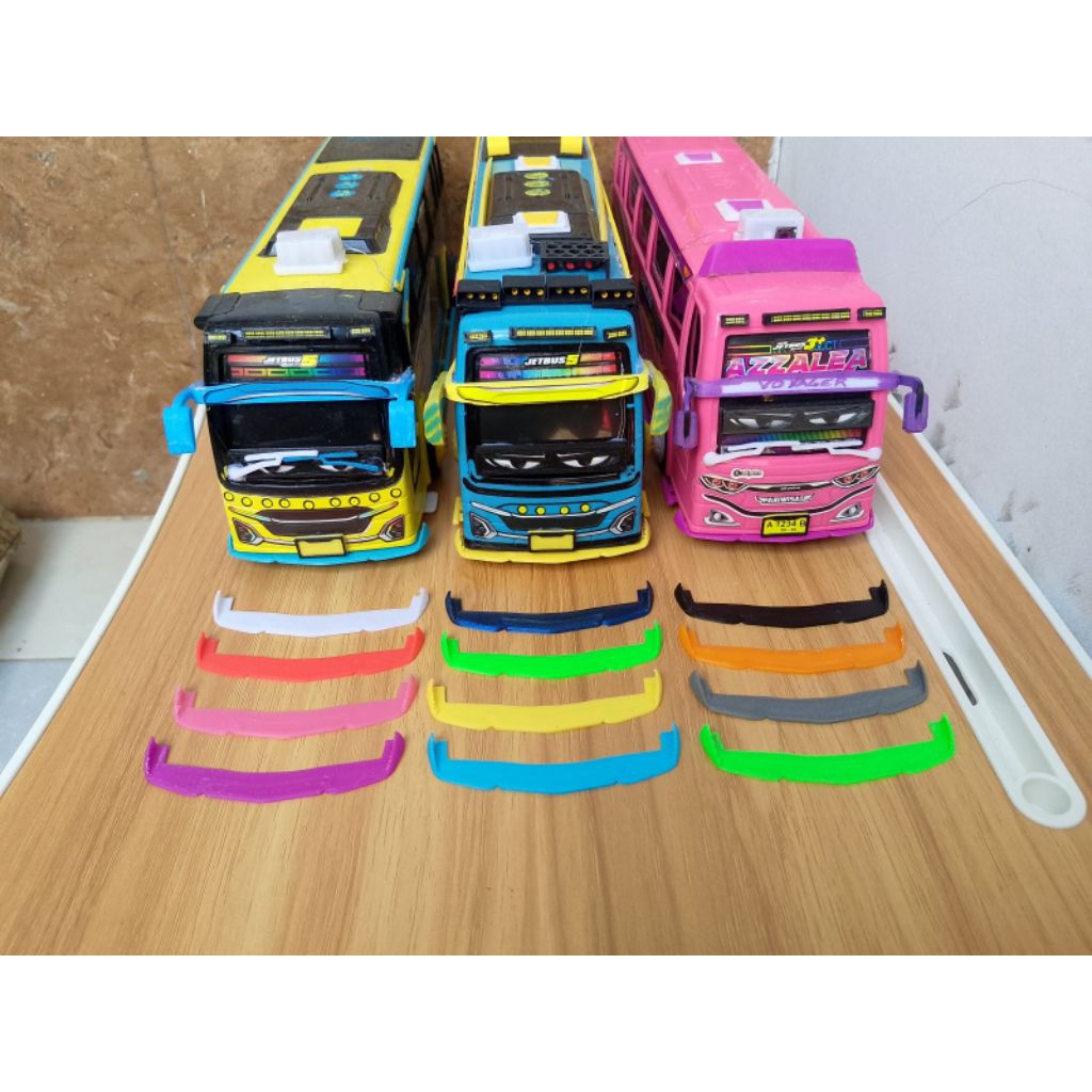 Jual Winglet Miniatur Bus Plastik Rkc Warna warni | Shopee Indonesia