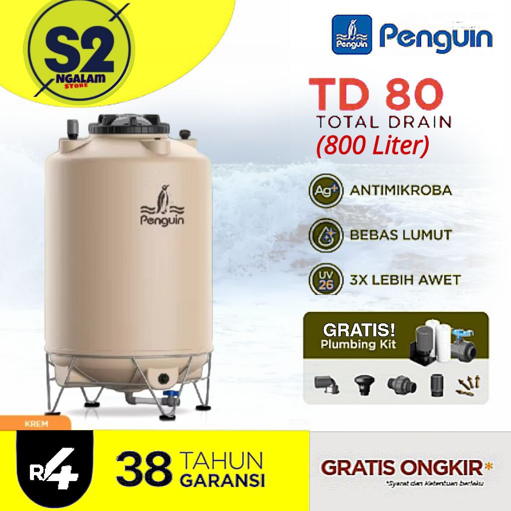 Jual Tandon Air Toren Air Tangki Air Penguin 800 TD 80 (Invoice ...