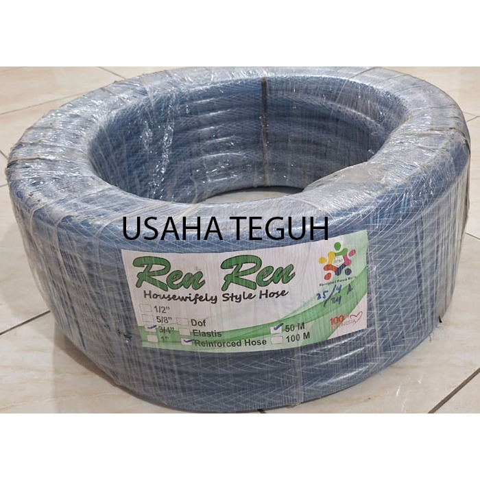 Jual Selang Air Benang Bening 3/4 50 Meter Selang Air Taman Selang ...