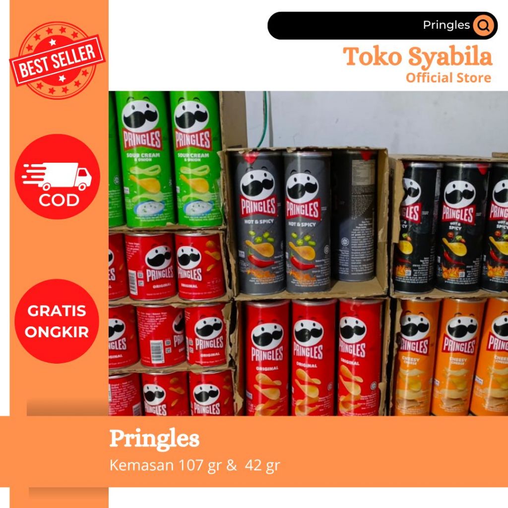 Jual TERMURAH !!! 107 & 42 Gram Pringles Berbagai Varian Rasa | Rasa ...