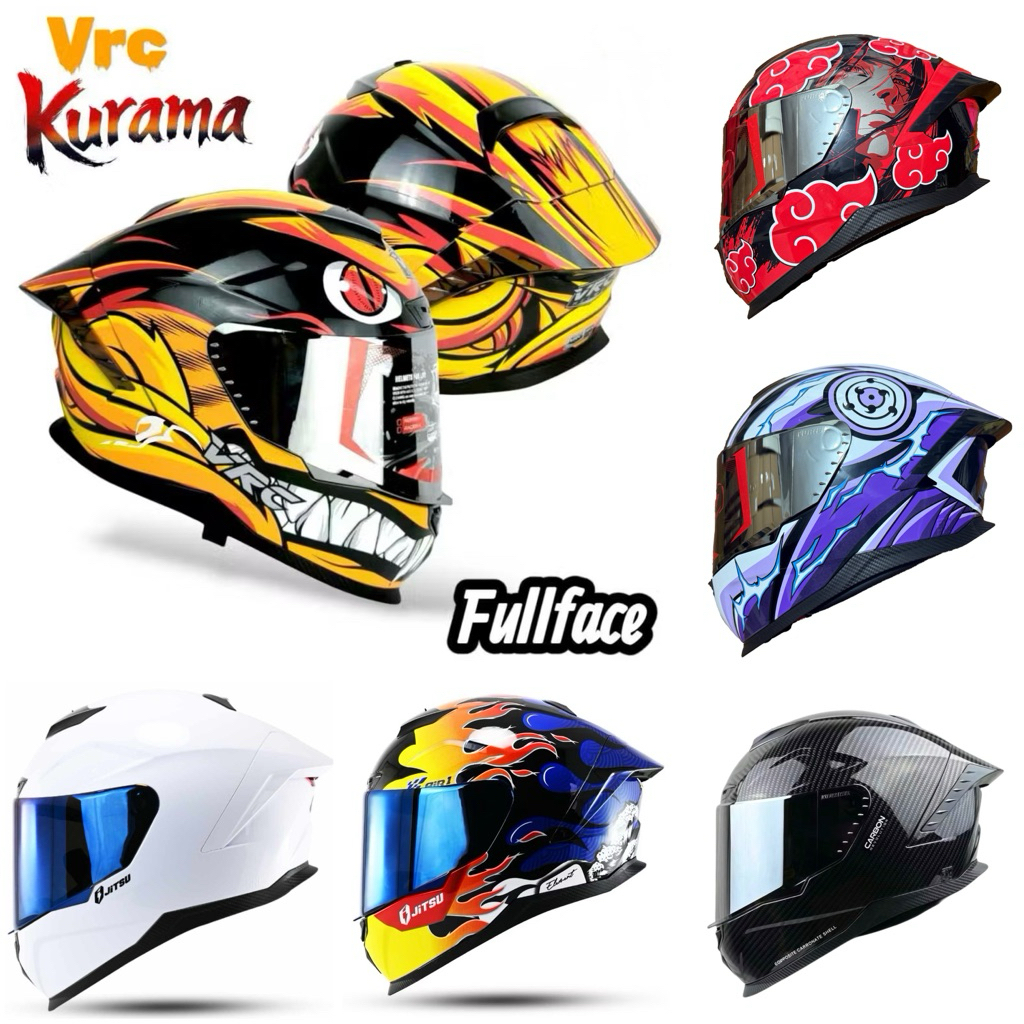 Jual HELM VRC FULL FACE & JITSU AIR 1 Original || Js Full Face Karbon ...