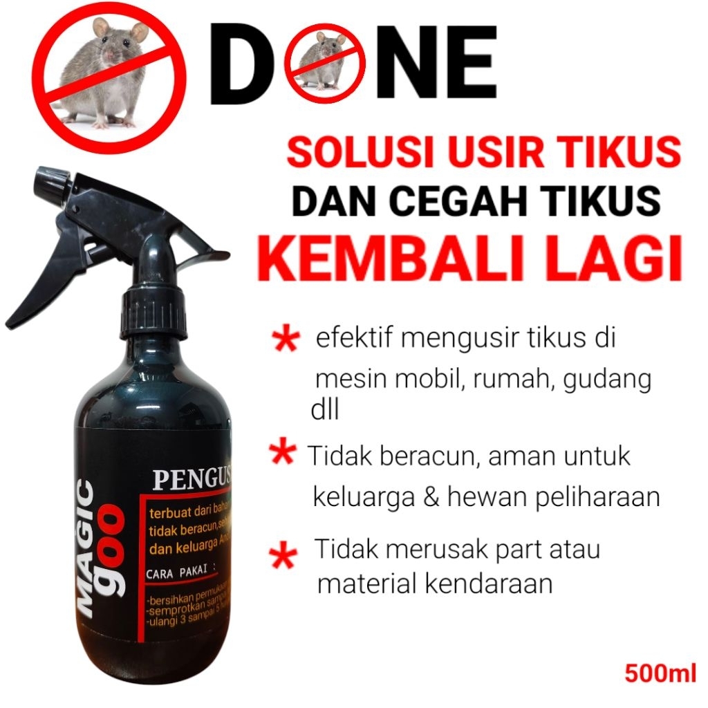 Jual PENGUSIR TIKUS AMPUH 100%# PENGUSIR TIKUS SUPER AMPUH 500ml,CAIRAN ...