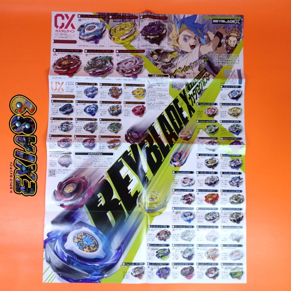 Jual Beyblade X BX UX CX Line Catalog Poster | Shopee Indonesia