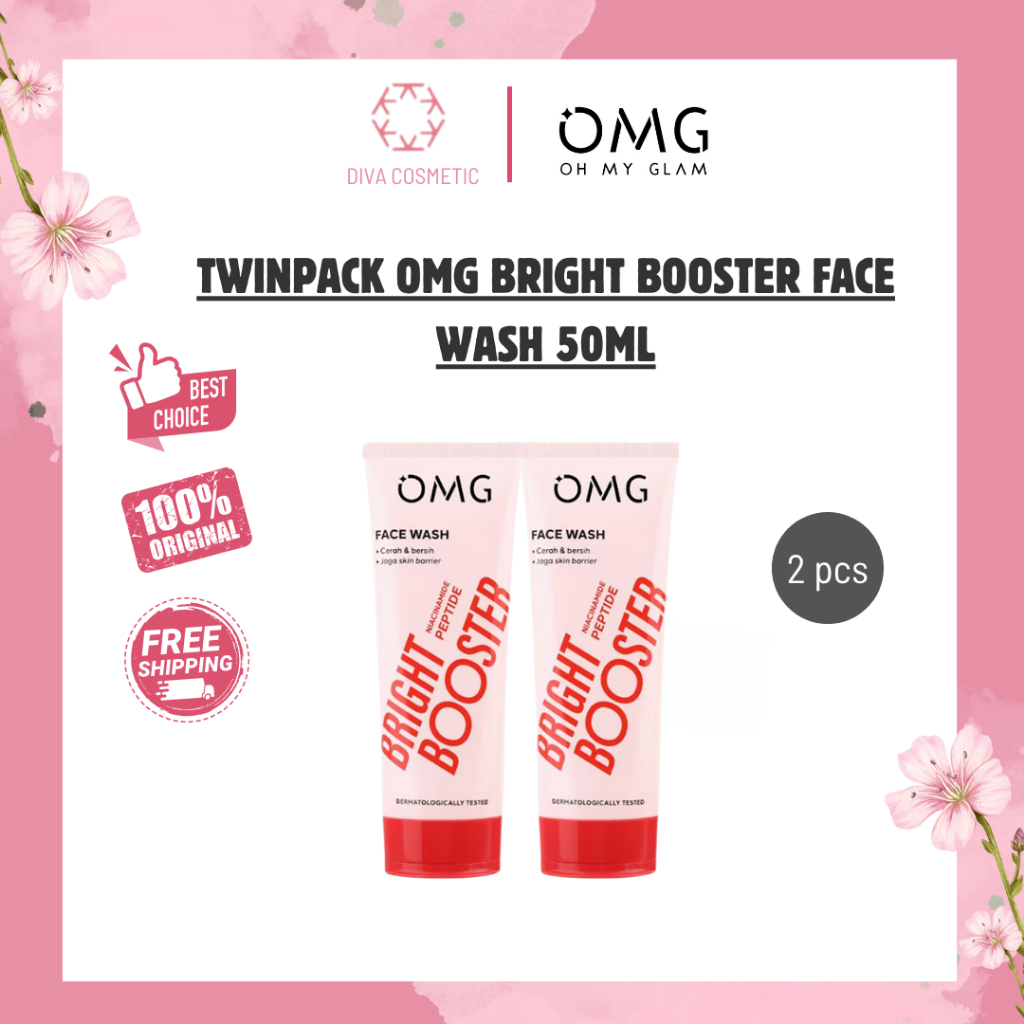 Jual DIVA - OMG TWIN PACK Oh My Glow Bright Booster Face Wash 50ml ...