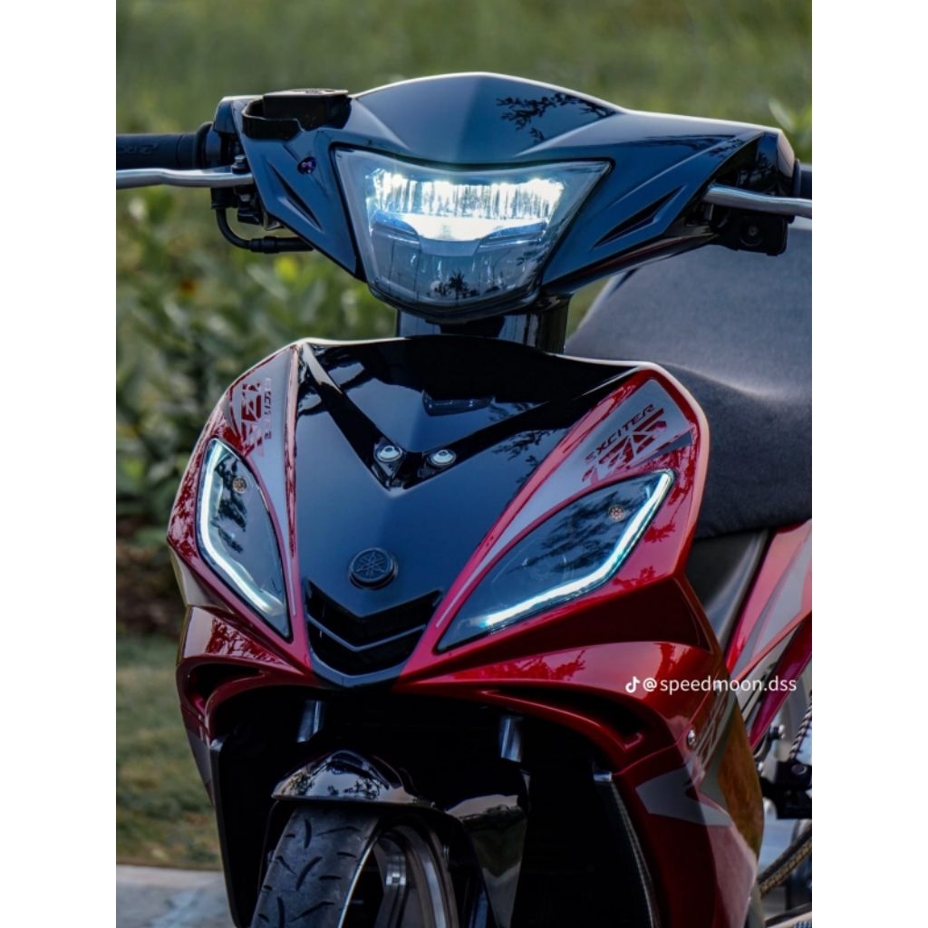 Jual cover body fullset Yamaha Jupiter MX old merah hitam striping ...