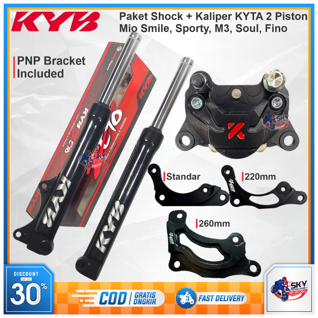 Jual Paket Shock Depan Kayaba + Kaliper KYTA Mio Sporty / Mio Smile ...