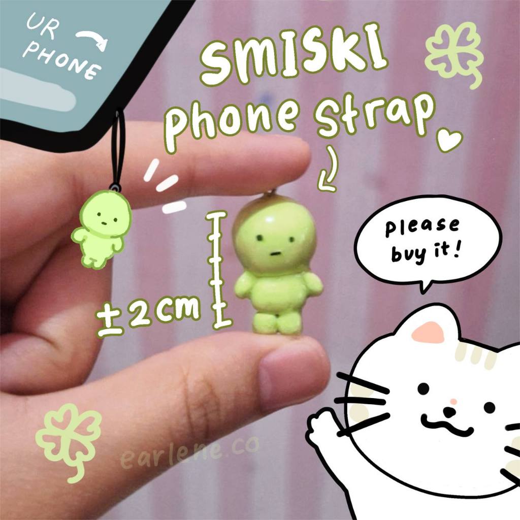 Jual SMISKI Phone Strap Handmade Clay | Shopee Indonesia